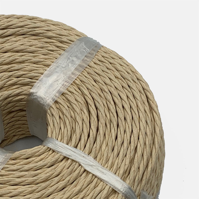 Cordón papel tipo Nórdico color Kraft claro 4-mm. Bobina 500 grs. – Natkits